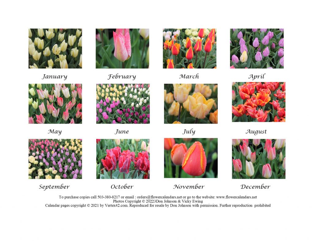 FLOWERCALENDARS.NET – Calendars for Flower Lovers